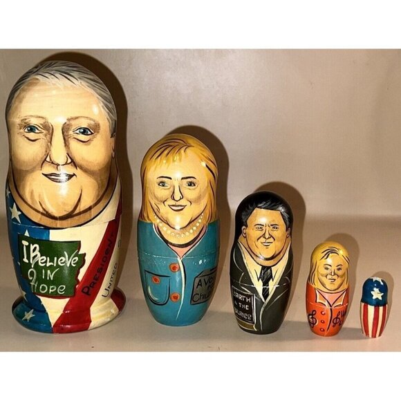 Unbranded | Accents | Bill Hillary Clinton Russian Nesting Dolls Al ...